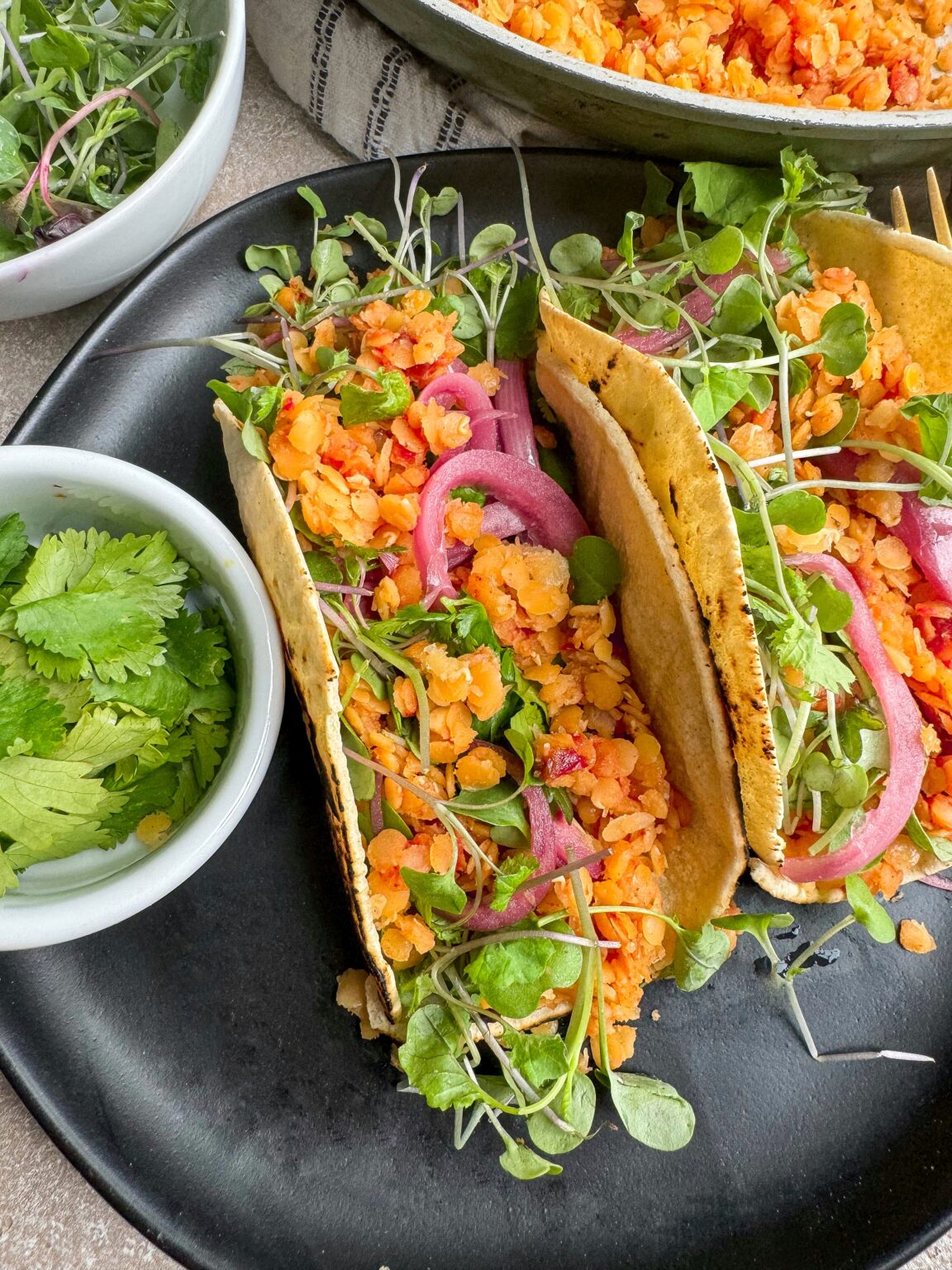 The best gluten free tacos with chipotle lentils - Wholly Nourished