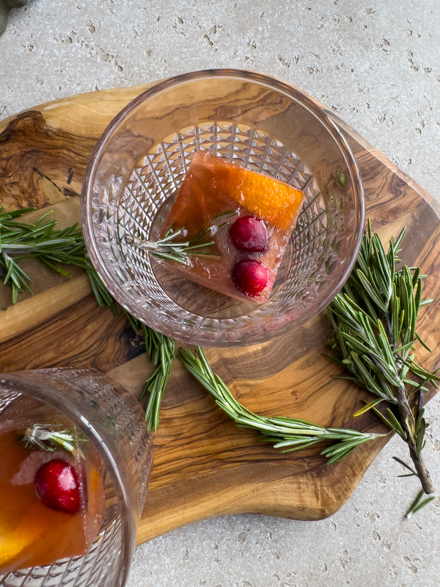 Holiday Cocktail Ice Cubes - Wholly Nourished