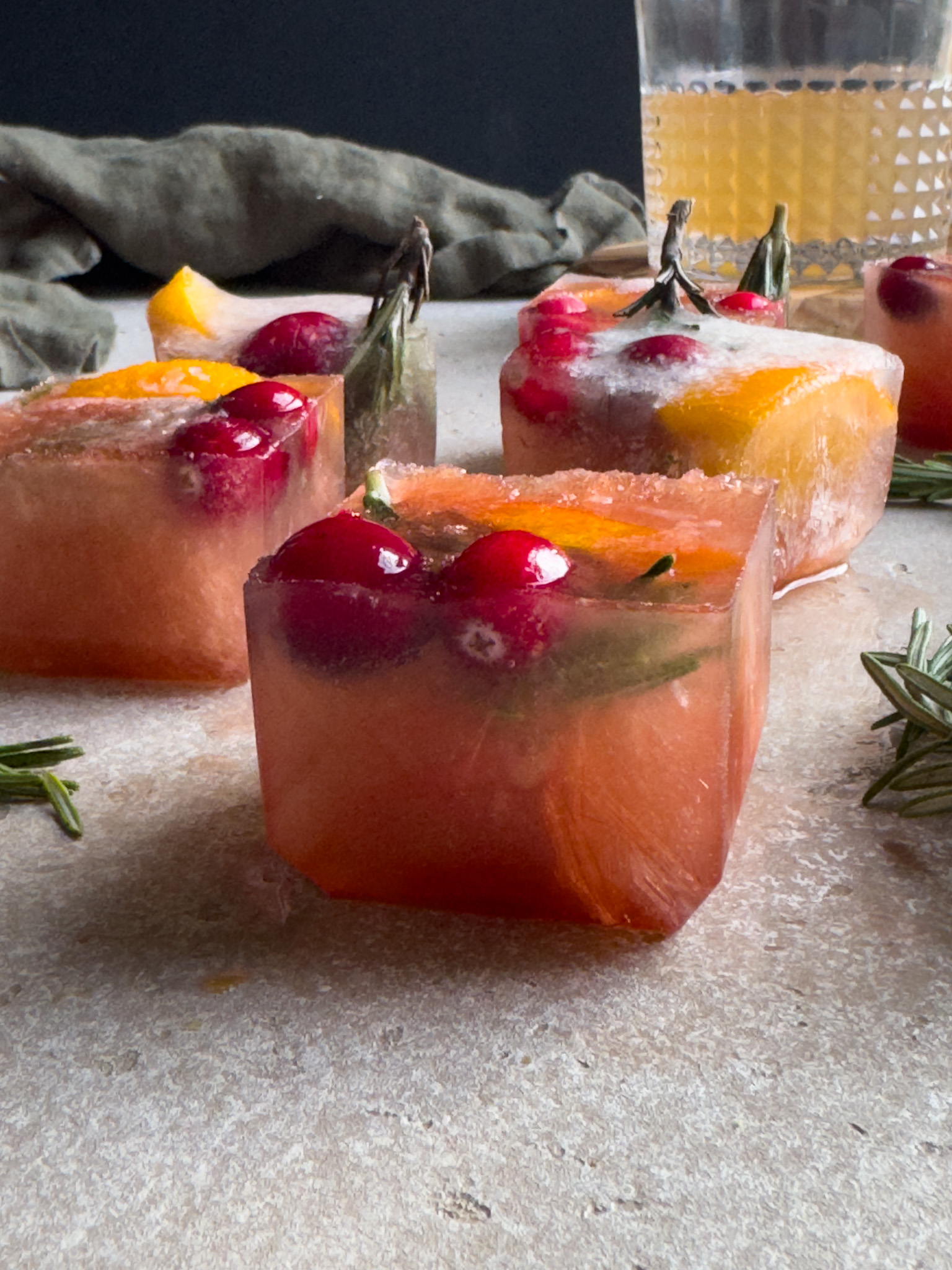 Holiday Cocktail Ice Cubes - Wholly Nourished